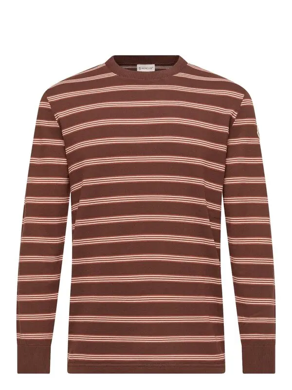 Moncler Striped Cotton Sweatshirt - Multicolor