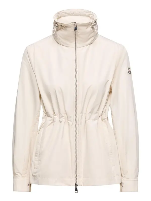 Moncler Enette Hooded Short Parka - White
