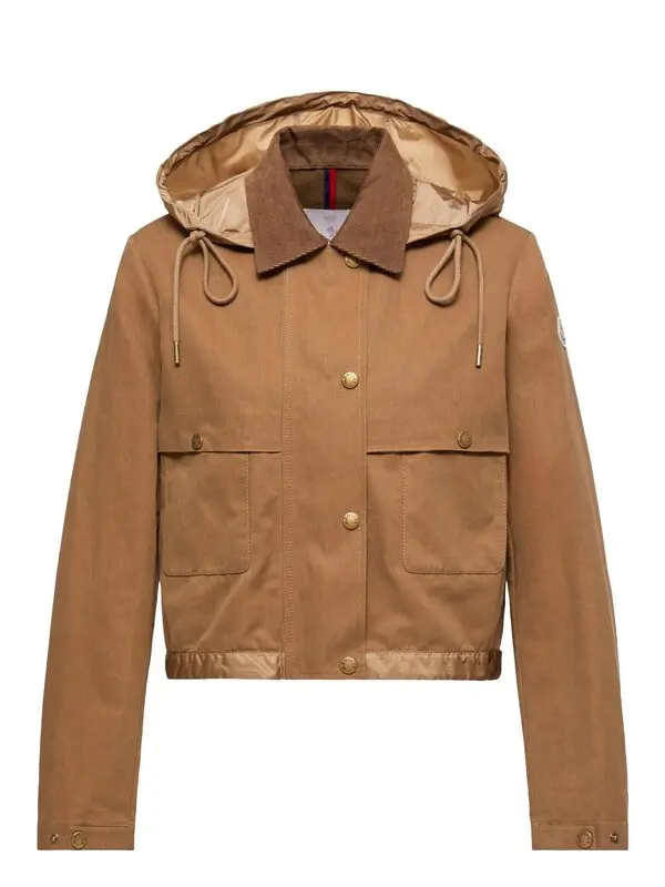 Moncler Aconitum Hooded Shirt Jacket - Brown