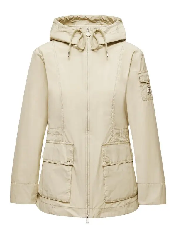 Moncler Leandro Hooded Parka - Beige