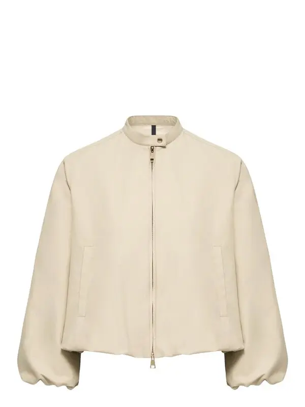 Moncler Gruissan Jacket With Puff Sleeves - Beige