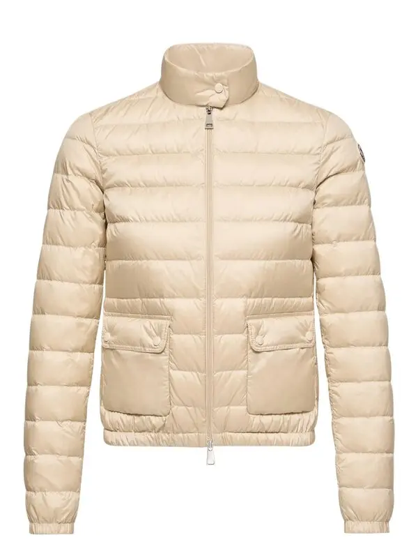 Moncler Lans Packable Short Down Jacket - Beige