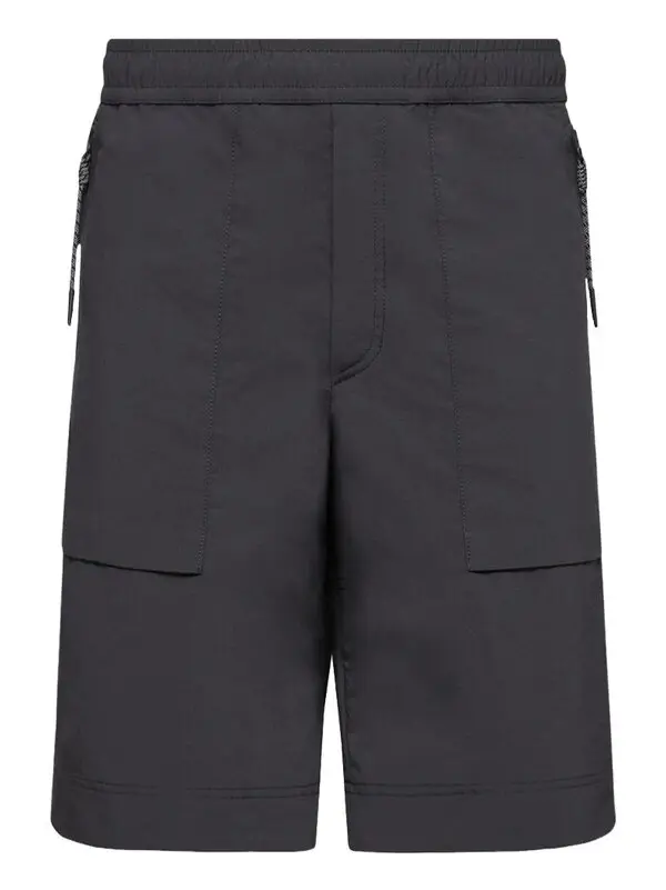 Moncler Technical Froissé Shorts - Black