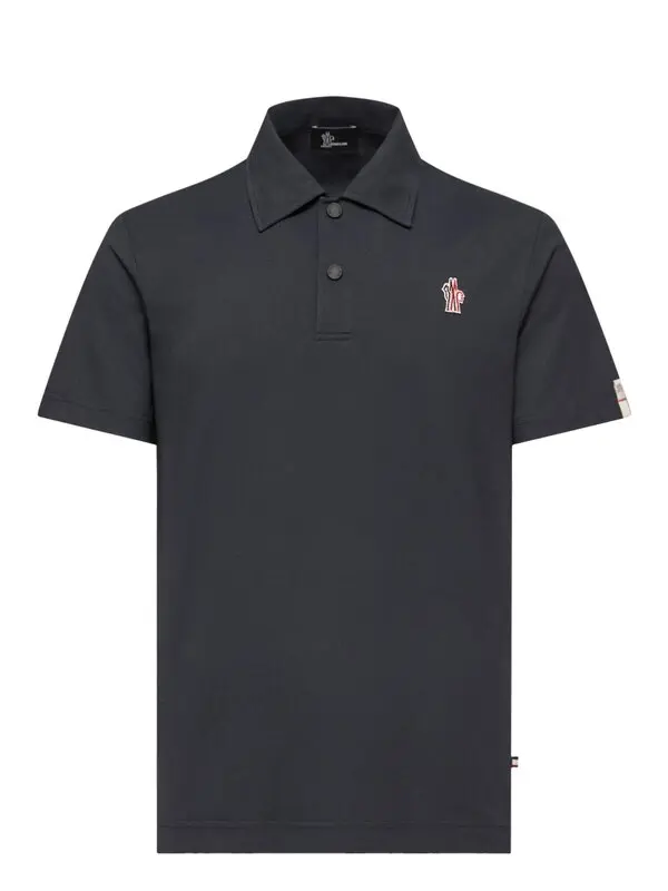 Moncler Logo Patch Polo Shirt - Blue