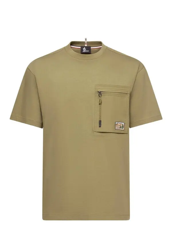 Moncler Utility Pocket Cotton T-shirt - Green