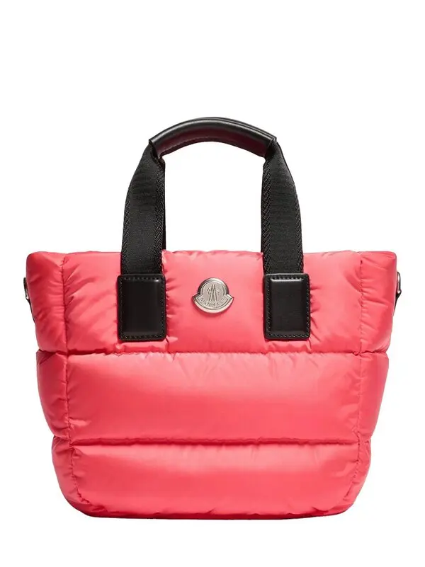 Moncler Mini Caradoc Quilted Nylon Tote Bag - Red