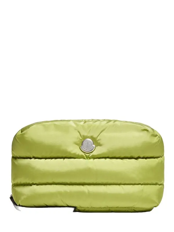 Moncler Quilted Beauty Case - Green