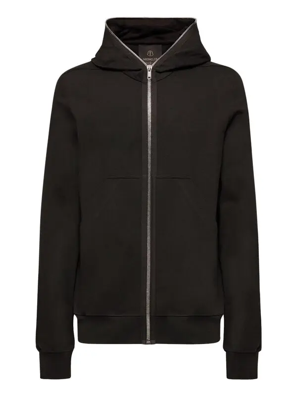 MONCLER + RICK OWENS Cotton Ziplock Hoodie - Black