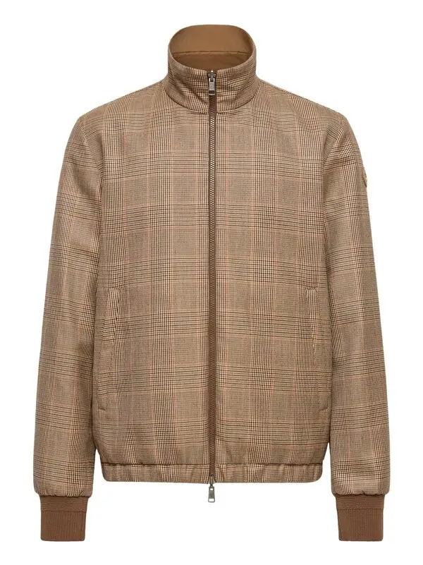 Moncler Frothive Reversible Wool Jacket - Brown