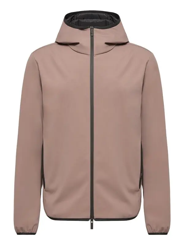 Moncler Ciampolin Hooded Down Jacket - Brown