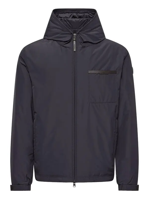 Moncler Austerin Hooded Short Down Jacket - Blue