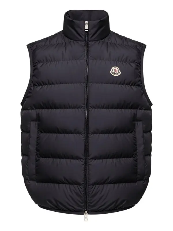 Moncler Contrin Quilted Down Vest - Blue