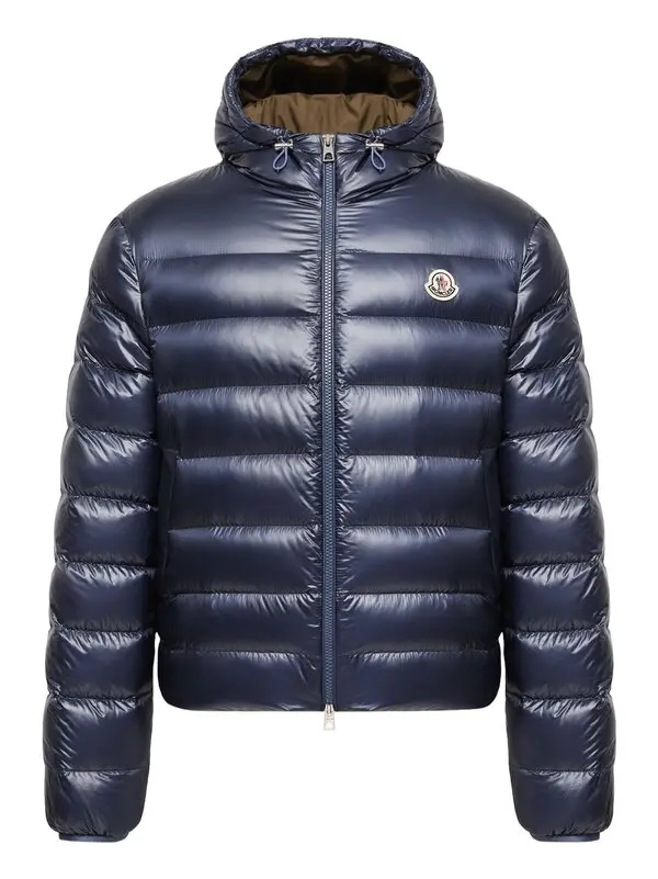 Moncler Forzo Hooded Packable Short Down Jacket - Blue