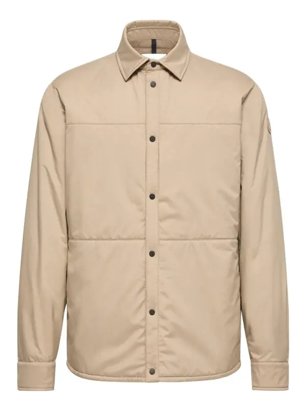 Moncler Revoline Down Shirt Jacket - Beige