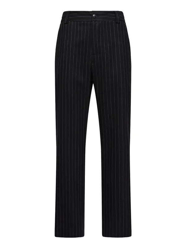 Moncler Tailored Pinstripe Pants - Blue