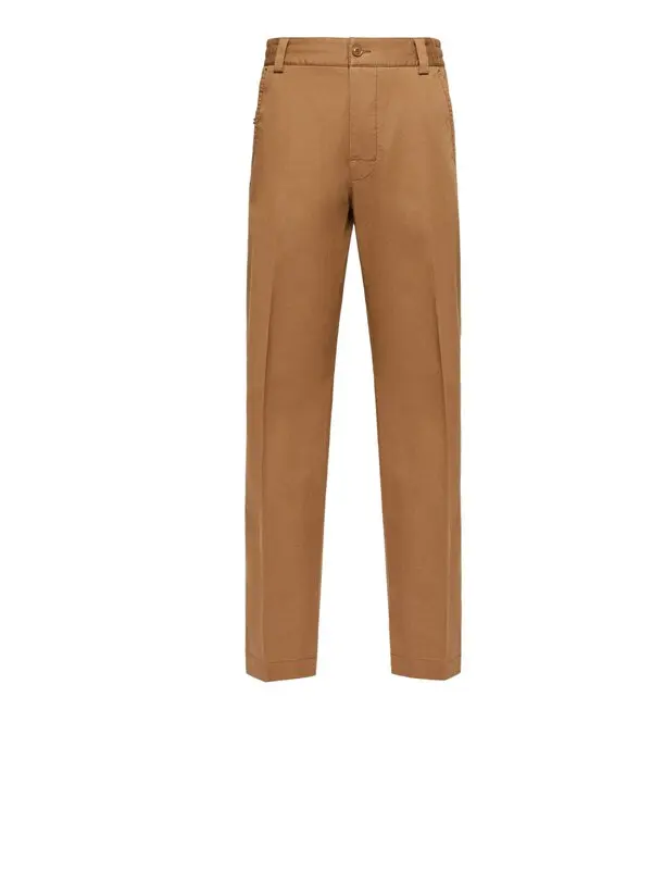 Moncler Tailored Cotton Stretch Pants - Beige
