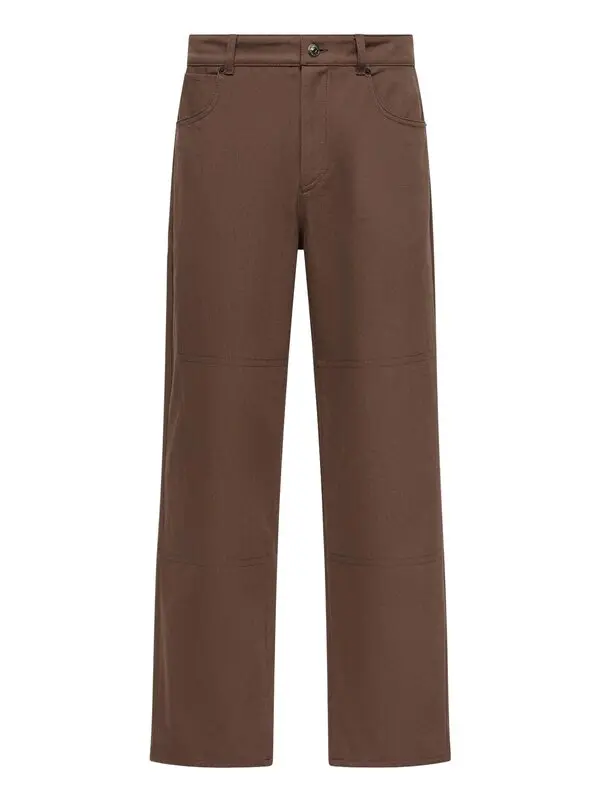 Moncler Canvas Cargo Pants - Brown
