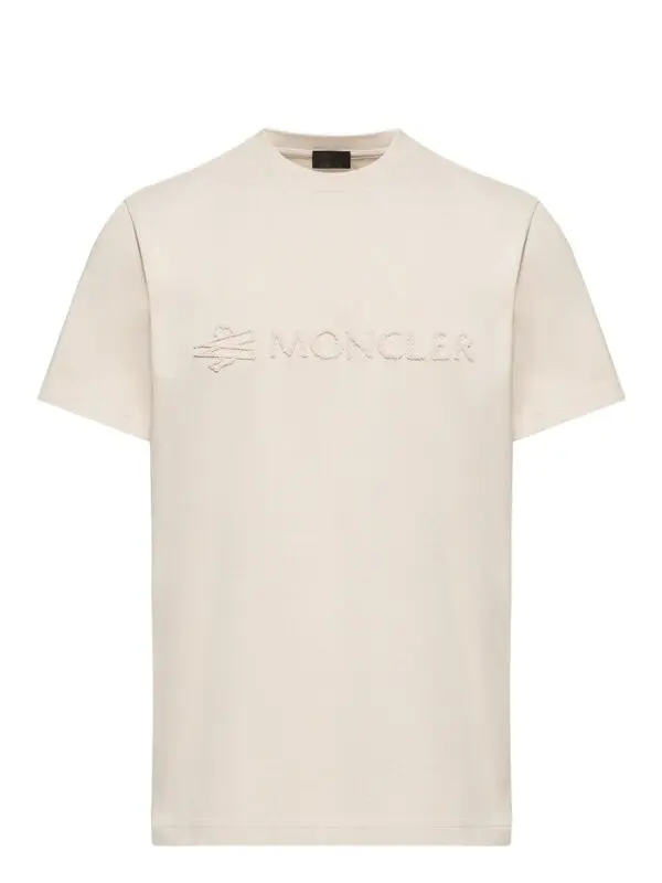 Moncler Logo Cotton T-shirt - White