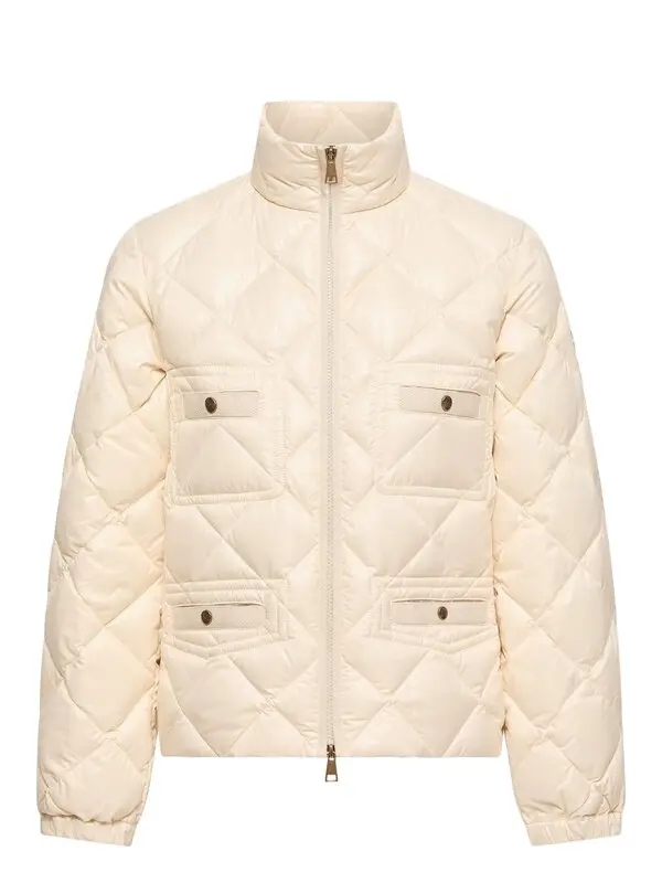 Moncler Lavaret Short Down Jacket - White