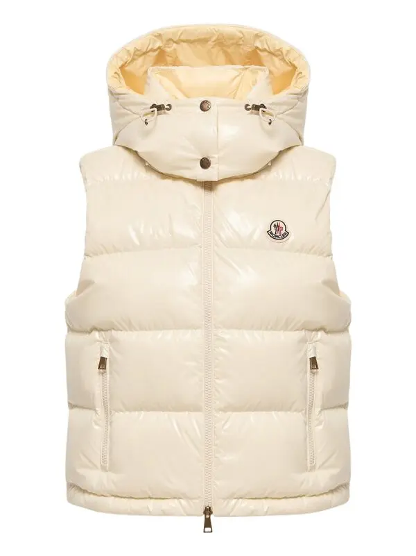 Moncler Niverolle Short Down Vest - White