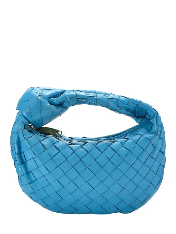 Bottega Veneta Jodie Woven Leather Bag - Blue