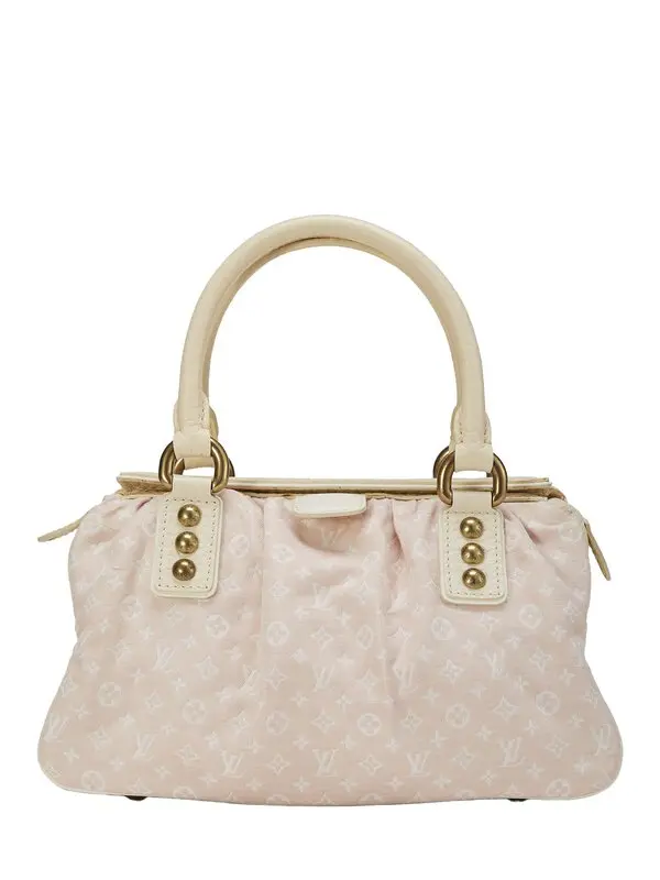 LOUIS VUITTON Monogram Mini Lin Trapeze Bag - Pink