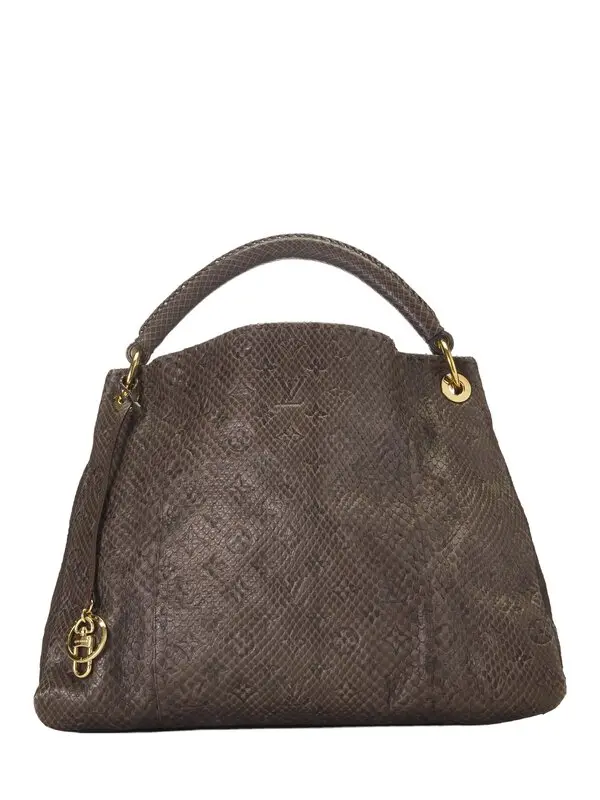 LOUIS VUITTON Artsy Monogram Python Bag - Brown