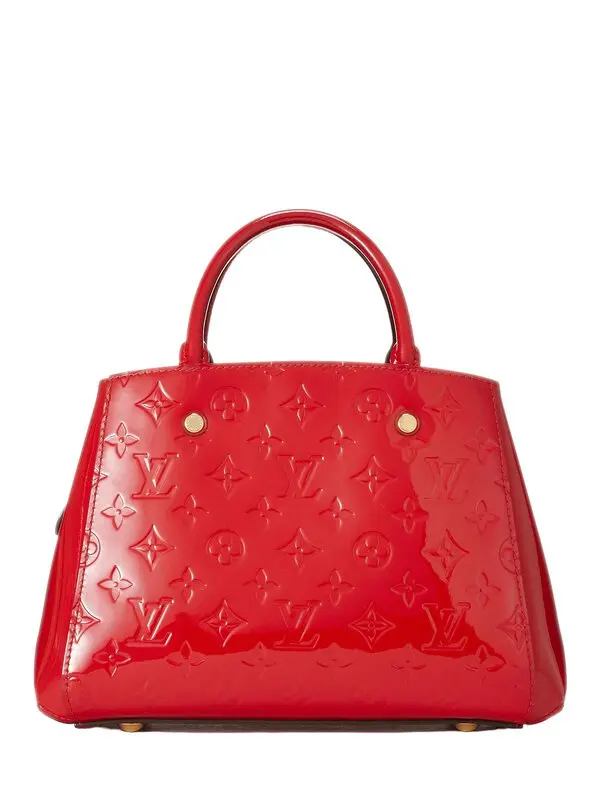 LOUIS VUITTON Cerise Monogram Vernis Montaigne - Red