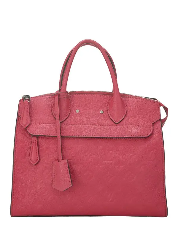 LOUIS VUITTON Orient Monogram Empreinte Pont Neuf Bag - Red