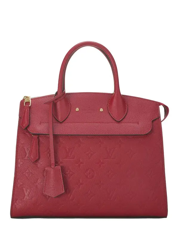 LOUIS VUITTON Orient Monogram Empreinte Pont Neuf Bag - Red