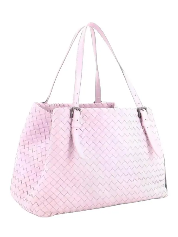 Bottega Veneta Intrecciato Nappa Medium Tote Bag - Pink