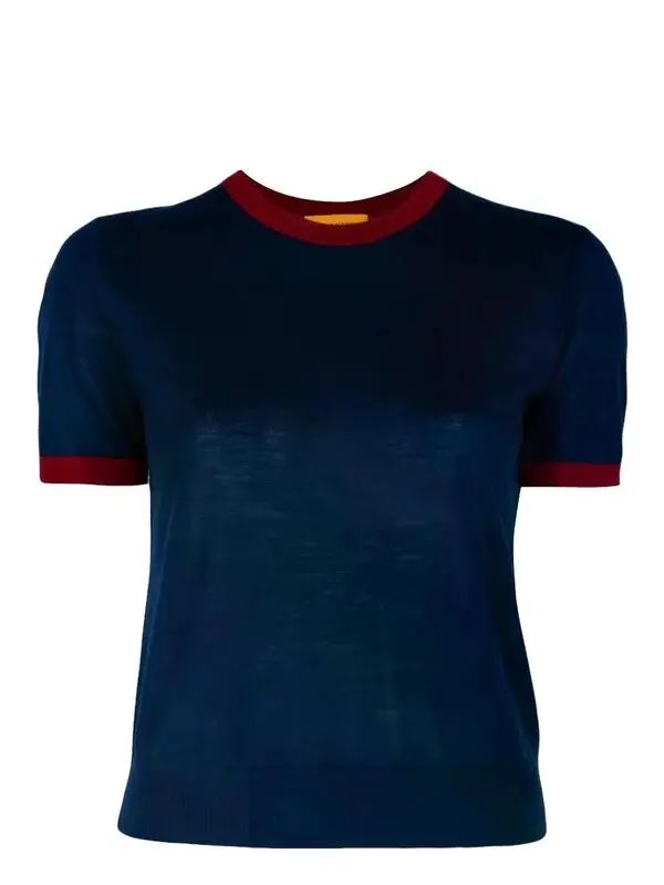 Guest In Residence Airy Ringer T-shirt - Blue