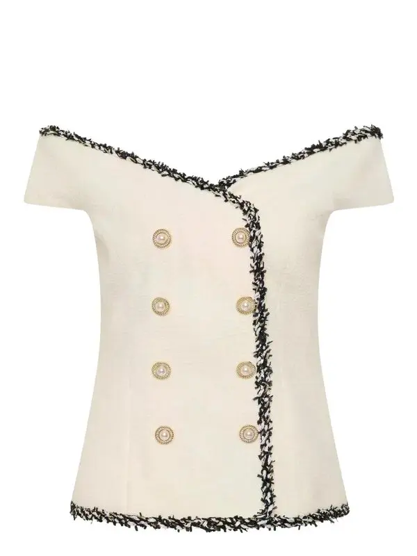 Rebecca Vallance Jacquie Top - Neutrals