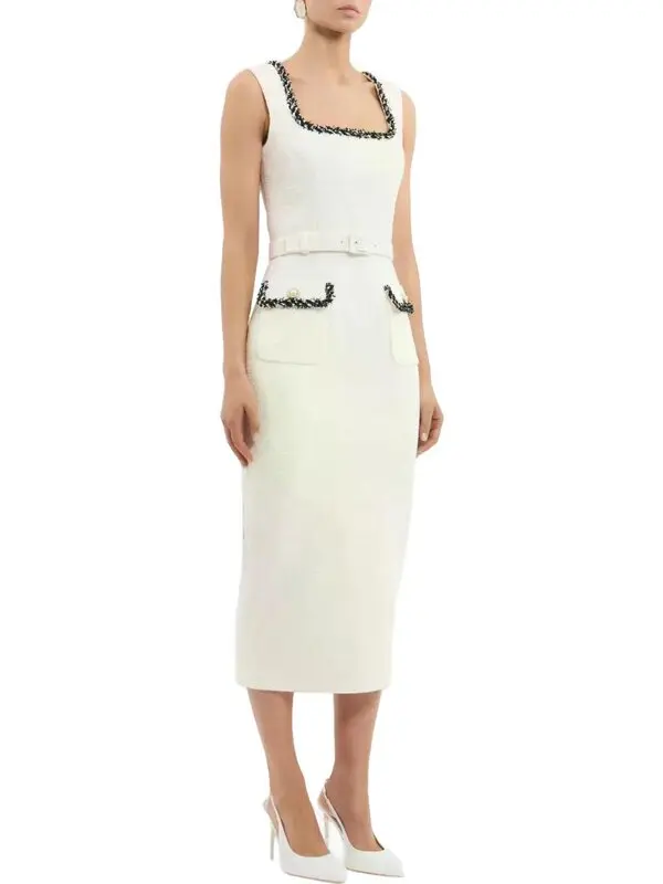 Rebecca Vallance Jacquie Midi Dress - Neutrals