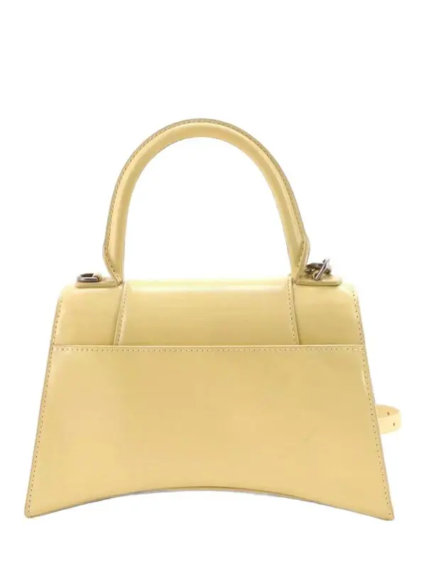 Balenciaga Hourglass Top Handle Bag Leather Small Satchel - Yellow