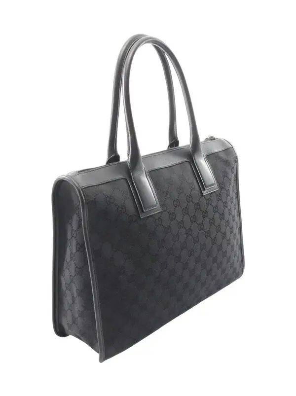 Gucci Gg Canvas Tote Bag - Black