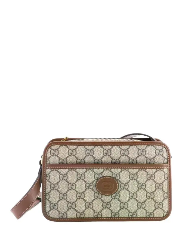 Gucci Gg Coated Canvas Mini Camera Bag - Brown