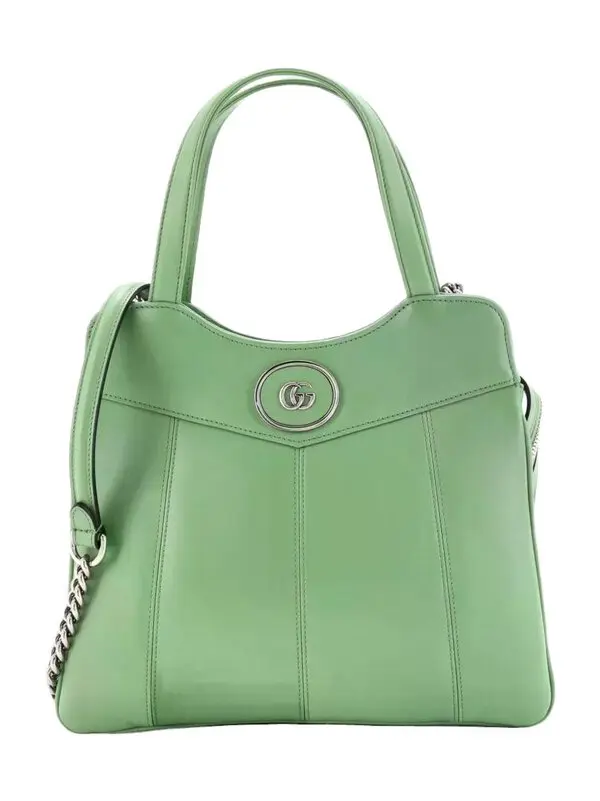 Gucci Petite Gg Quilted Leather Small Tote Bag - Green