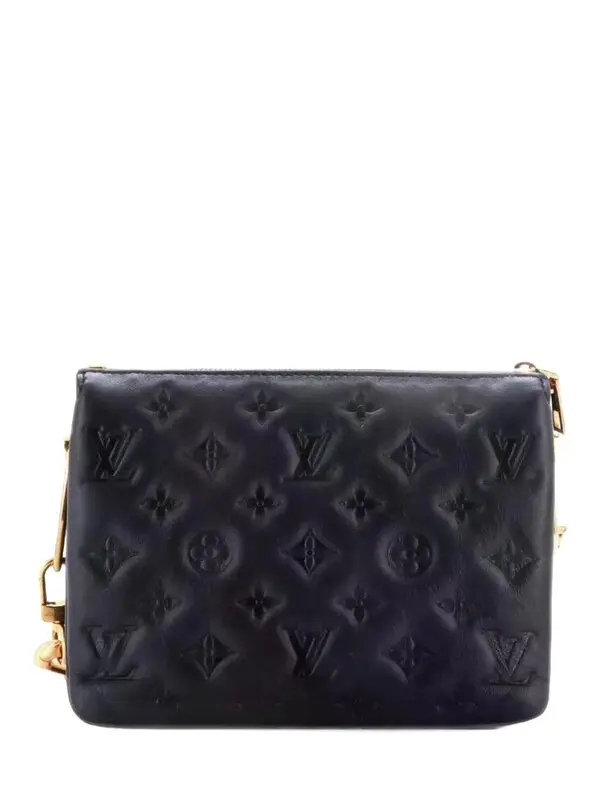 LOUIS VUITTON Coussin Bag Monogram Embossed Lambskin Bb Crossbody Bag - Black