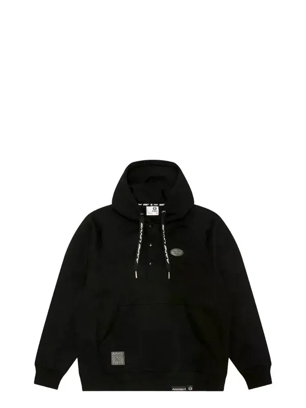 AAPE BY *A BATHING APE Moonface Logo Hoodie - Black