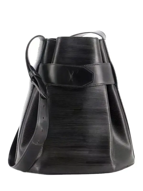 LOUIS VUITTON Vintage Sac D'epaule Handbag Epi Leather Pm Bucket Bag - Black