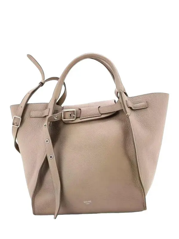 Celine Grained Calfskin Big Bag Satchel - Brown