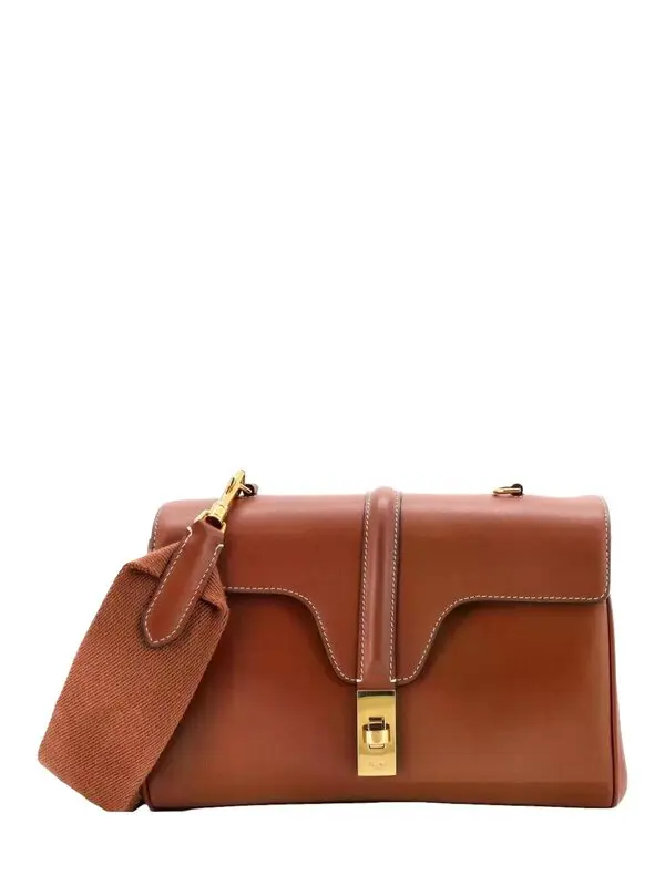 Celine Soft 16 Bag Smooth Calfskin Shoulder Bag - Brown