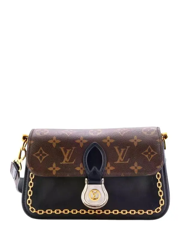 LOUIS VUITTON Neo Saint Cloud Monogram Canvas And Leather Shoulder Bag - Black
