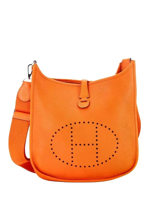 Hermès Evelyne Bag Gen Iii Clemence Pm Crossbody Bag - Orange