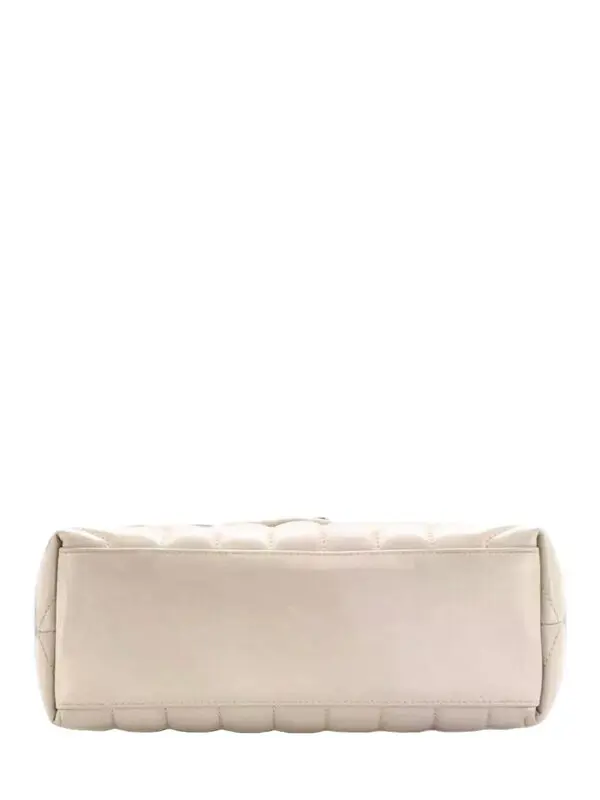 Saint Laurent Small Loulou Matelasse Chevron Leather Shoulder Bag - White