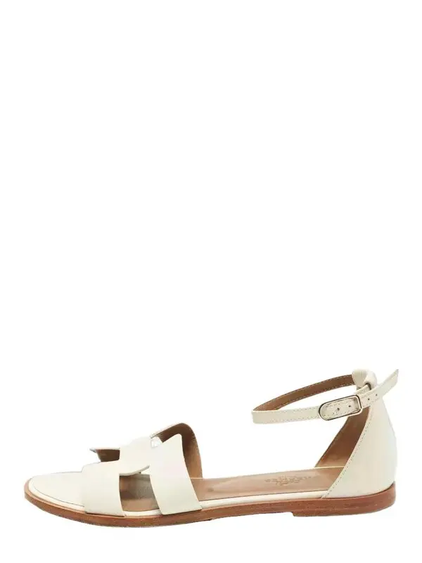 Hermès Santorini H-shaped Sandals - White