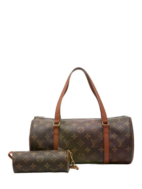 LOUIS VUITTON Monogram Papillon 30 Handbag - Brown