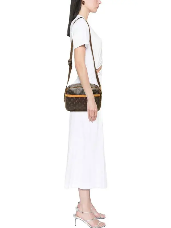 LOUIS VUITTON Monogram Reporter Pm Crossbody Bag - Brown