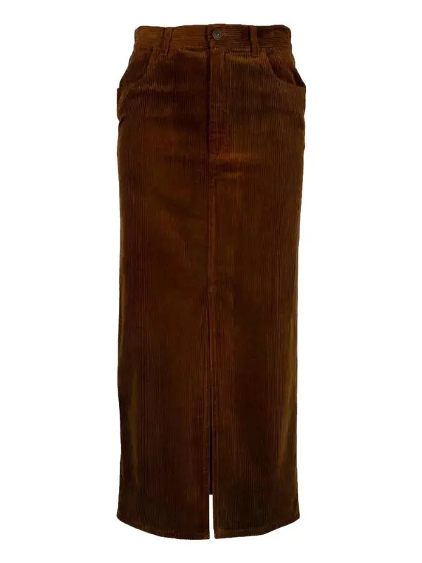 Isabel Marant Étoile Odalie Corduroy Midi Skirt - Brown